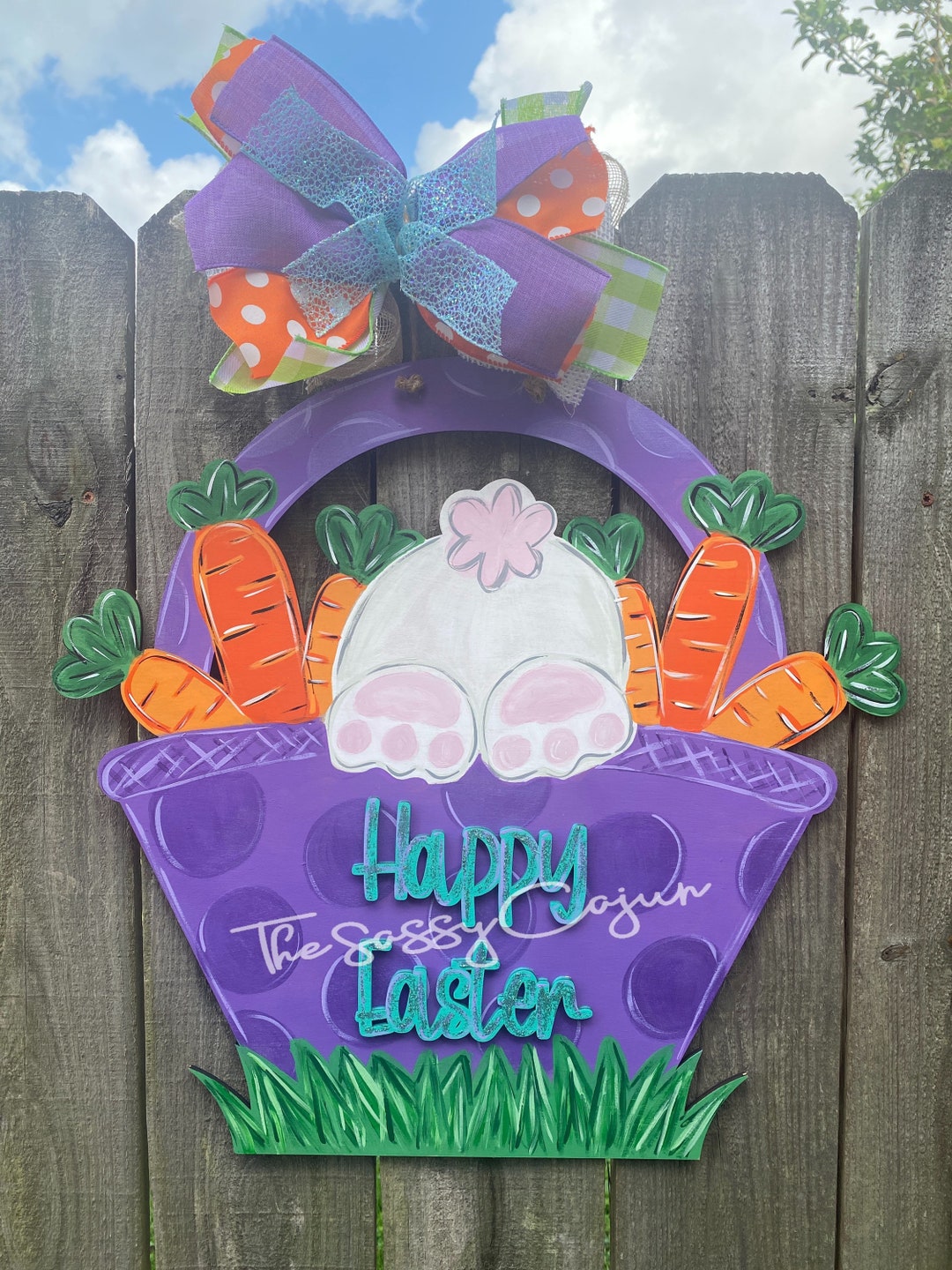 Easter Bunny Door Hanger | Easter Door | Bunny | Happy Easter | Easter ...