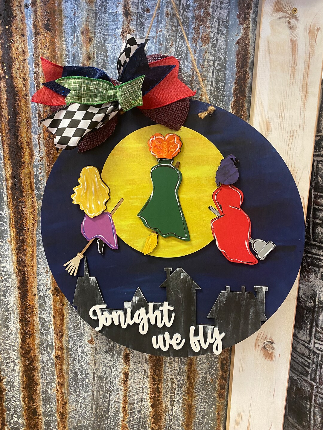 Halloween Door Hanger | Witch Door Hanger | Spooky Door Hanger ...