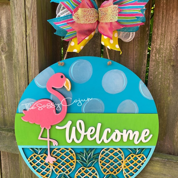 Pineapple Door Hanger - Etsy