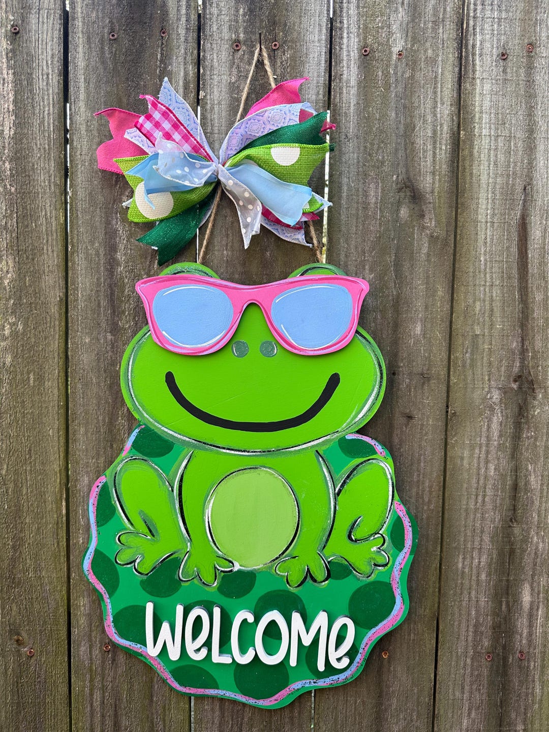 Frog Door Sign | Frog Wreath | Frog Door Hanger | Frog Collectors ...