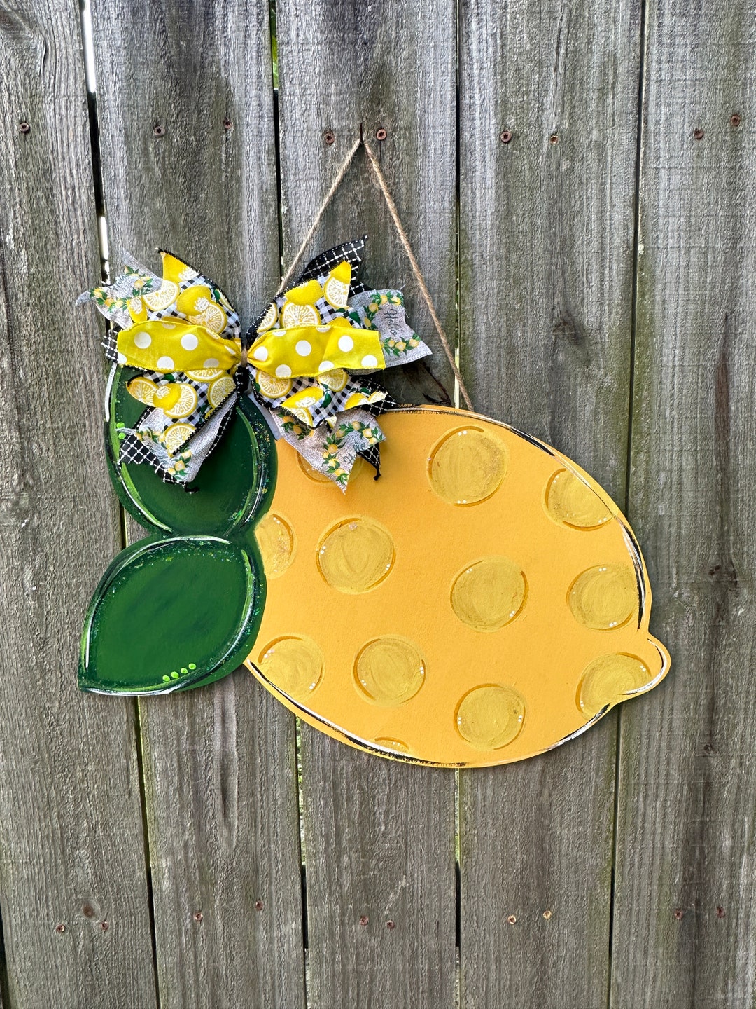 Summer Door Hanger | Lemon Door Hanger | Lemon Wreath | Squeeze the Day ...