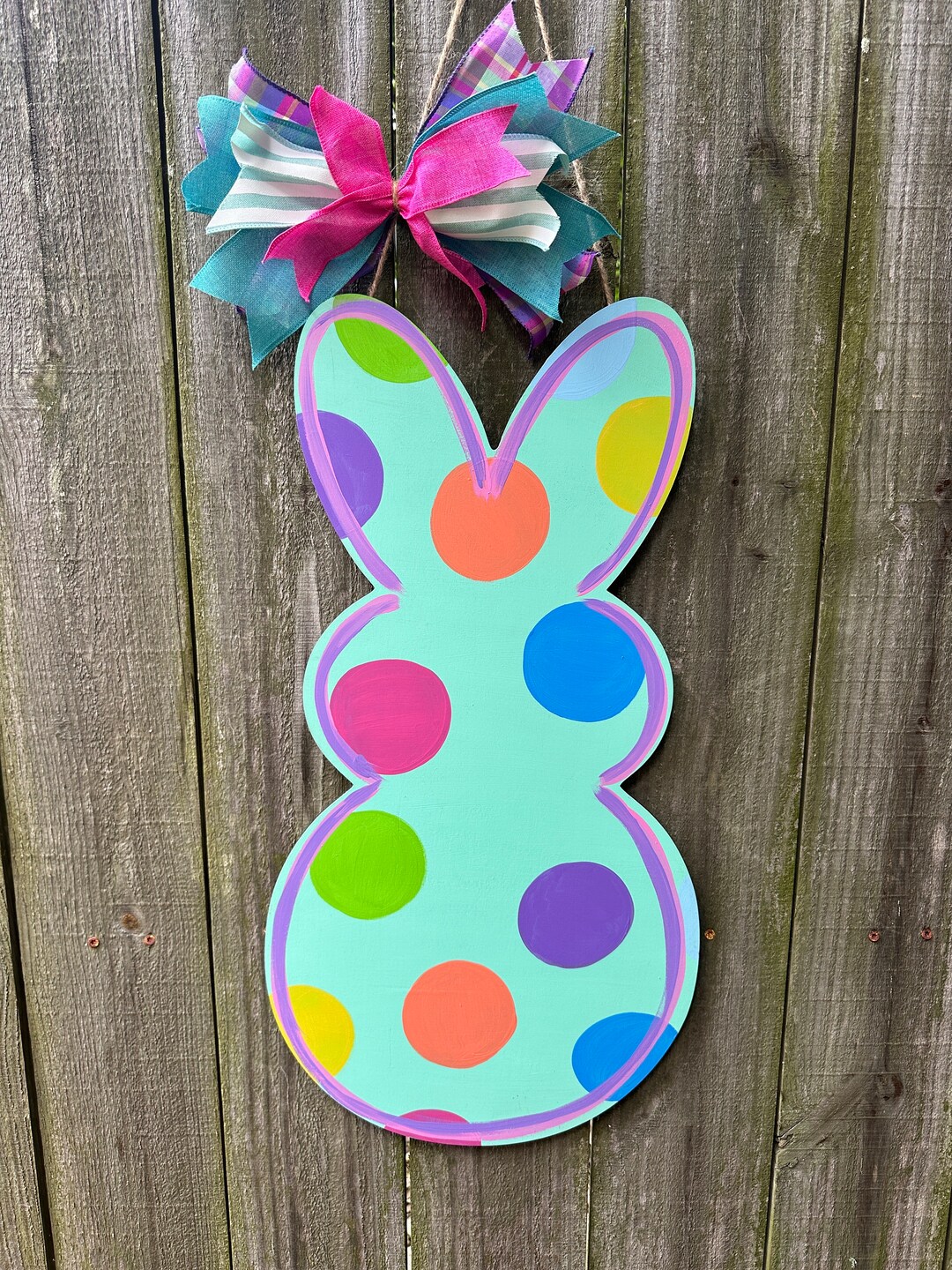 Bright Easter Bunny | Bunny Door Hanger | Peep Door Hanger | Easter ...