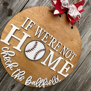 Ball Field Door Hanger | Baseball Door Hanger | Travel Ball Door Hanger ...