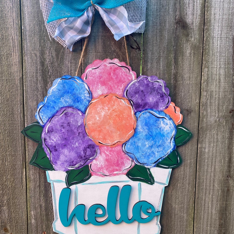 Colorful Door Hanger - Etsy