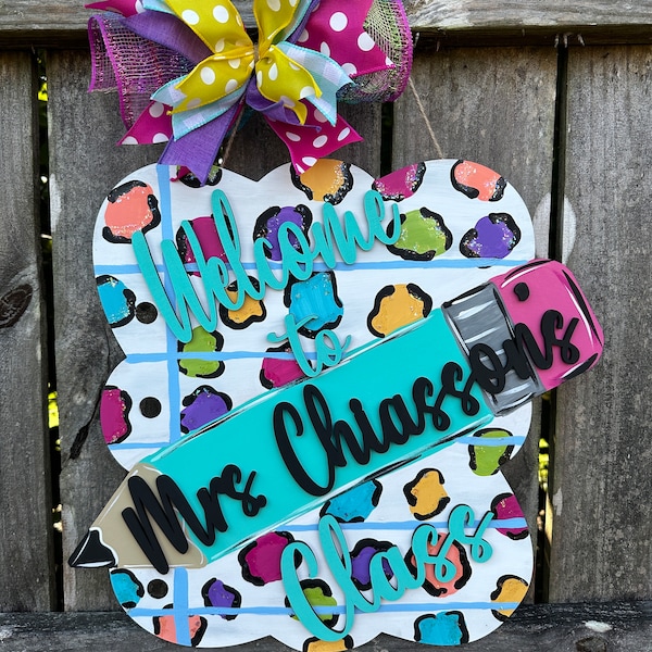 Leopard Door Hanger - Etsy