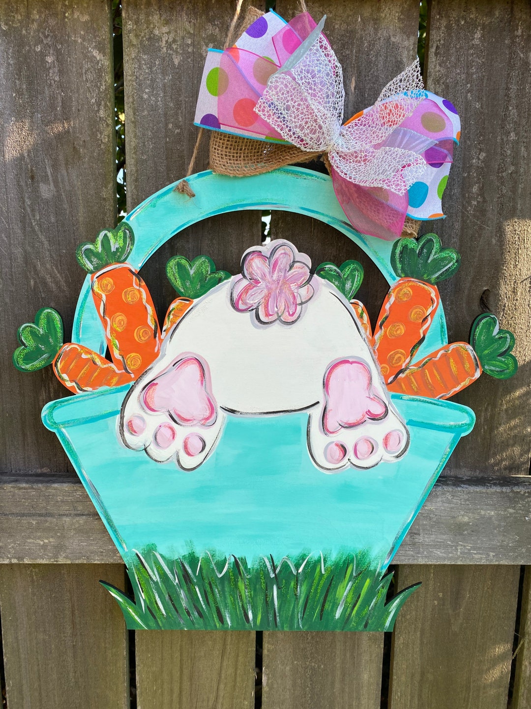 Easter Bunny Door Hanger | Easter Door | Bunny | Happy Easter | Easter ...