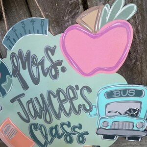 Back to School Sign | Teacher Door Hanger | Teacher Sign | Elementary ...