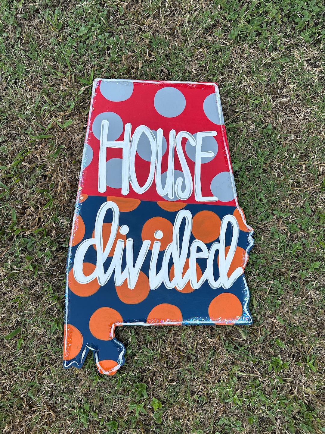House Divided Alabama Football Door Hanger - Etsy