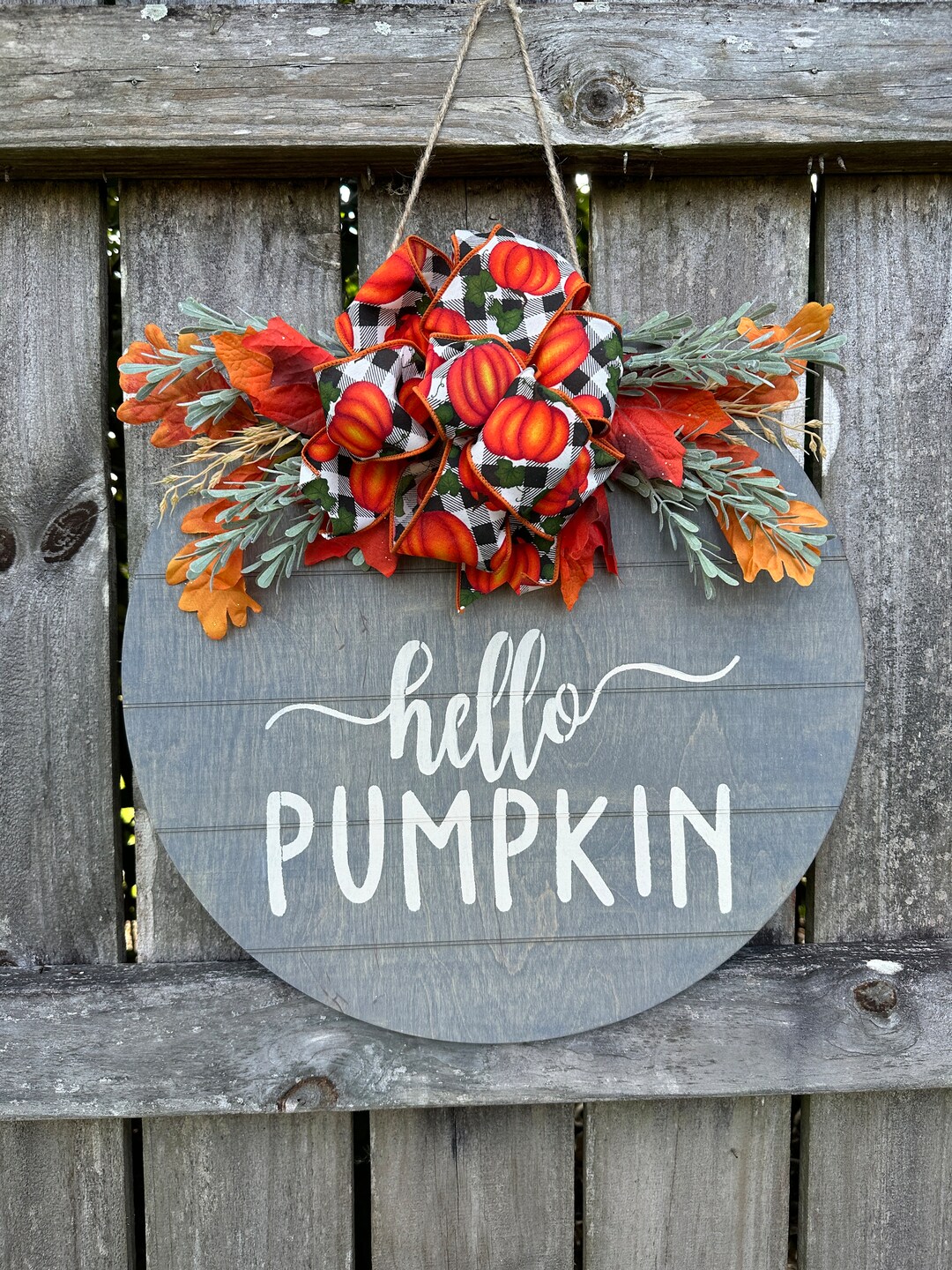 Hello Fall Door Sign | Wooden Fall Door Sign | Fall Wood Sign | Fall ...