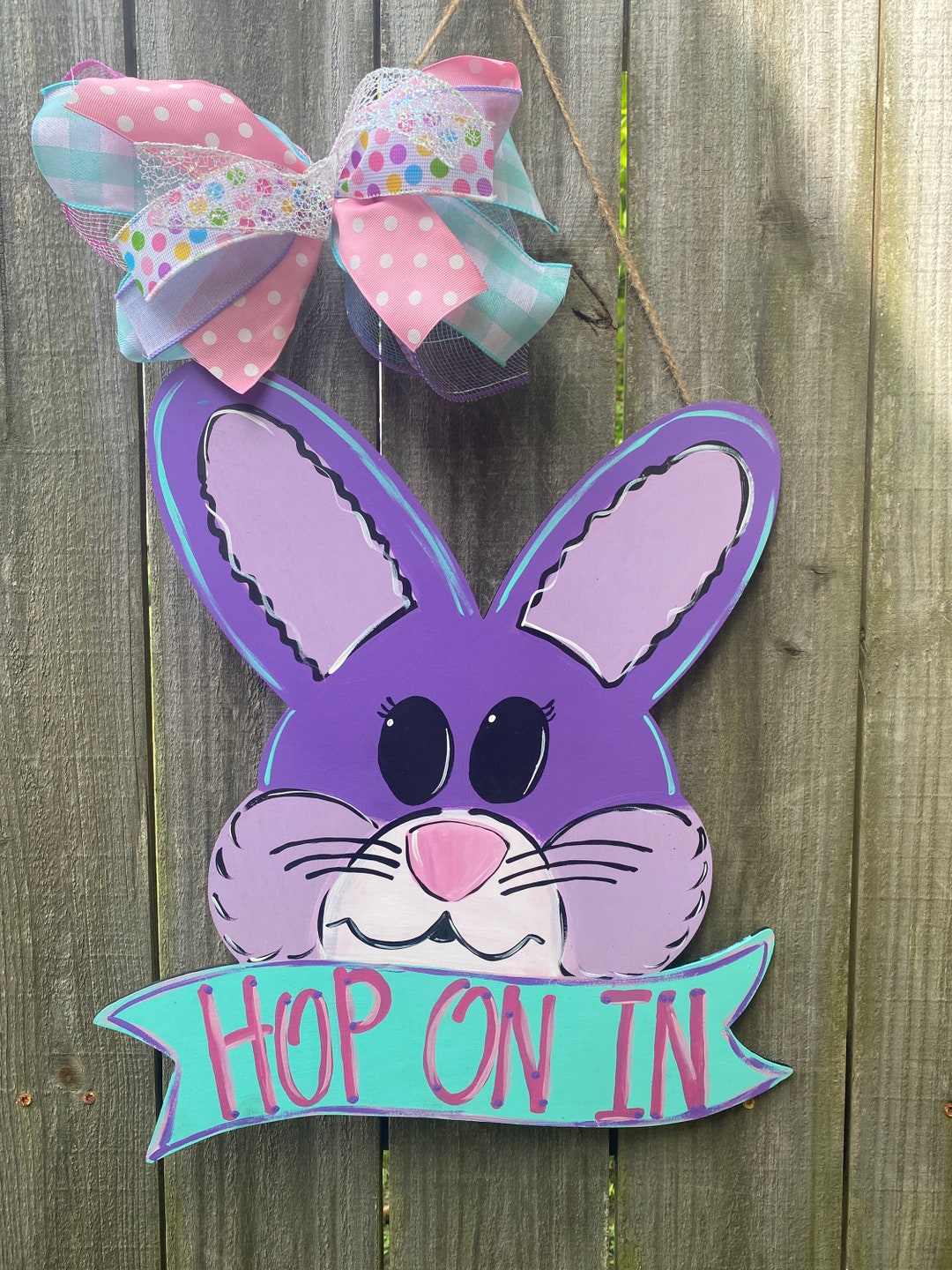 Easter Bunny Door Hanger | Easter Bunny | Bunny Door | Easter | Easter ...