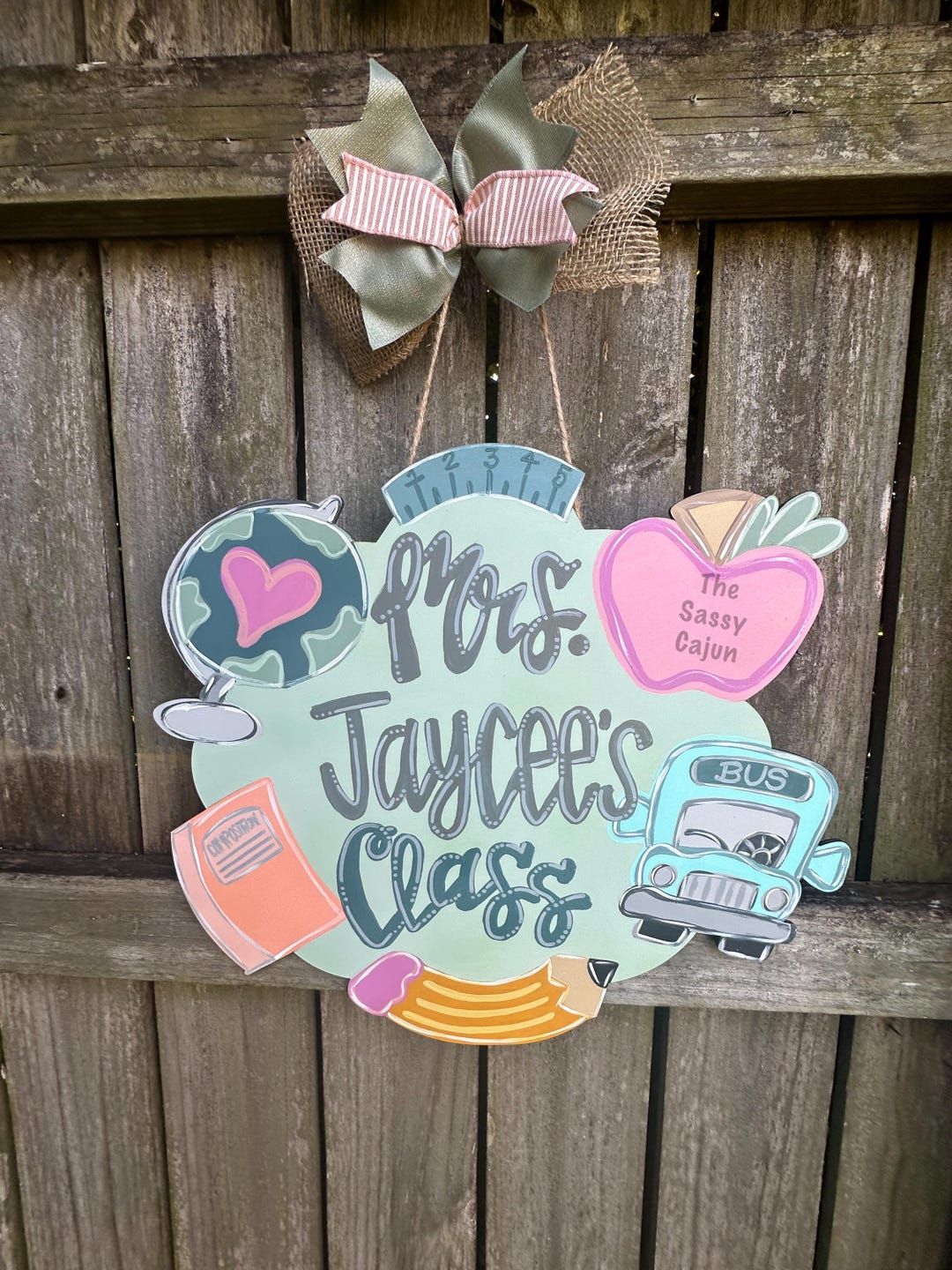 Back to School Sign | Teacher Door Hanger | Teacher Sign | Elementary ...