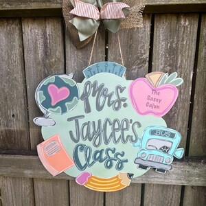 Back to School Sign | Teacher Door Hanger | Teacher Sign | Elementary ...