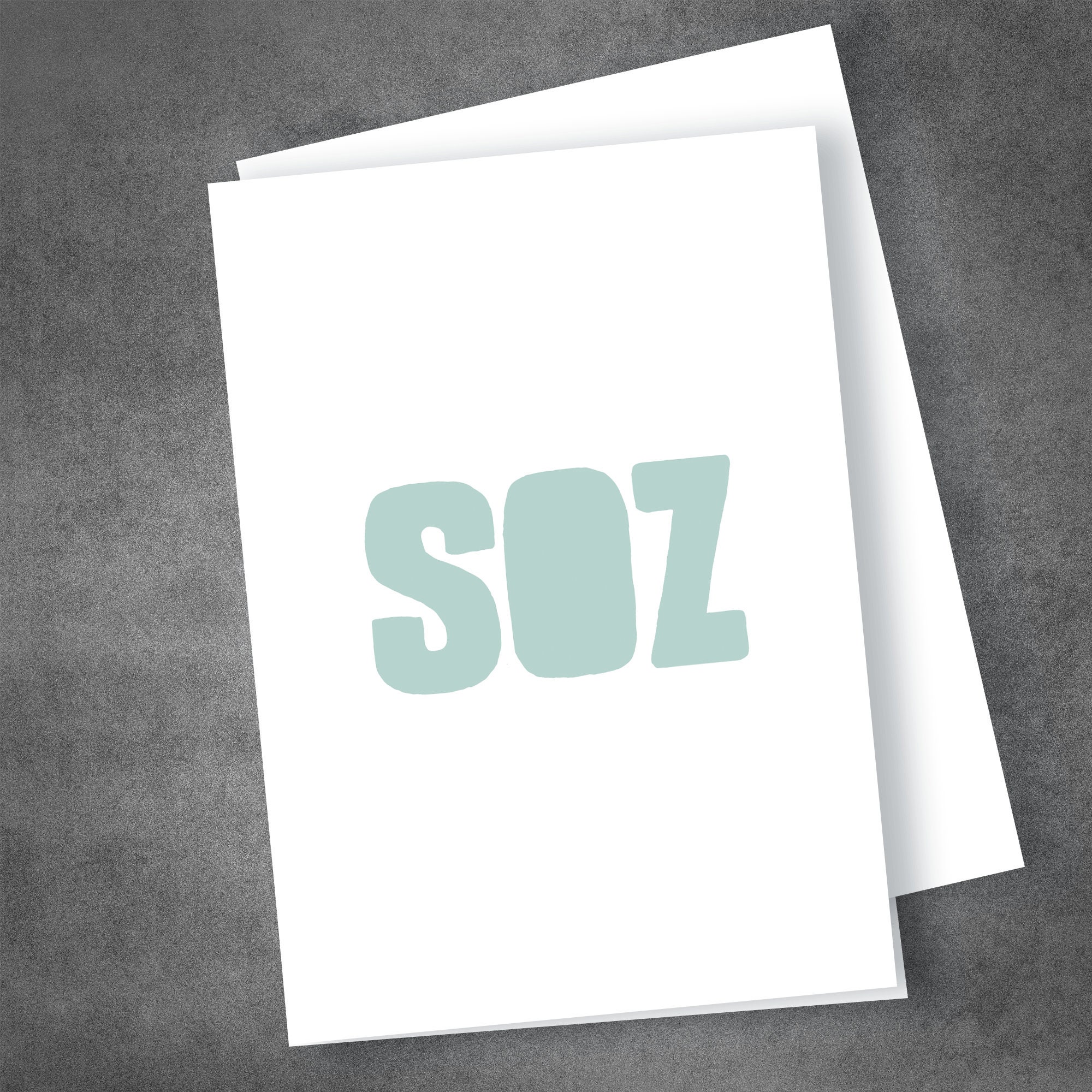 Soz Sorry Apology Card Send Direct - Etsy Canada