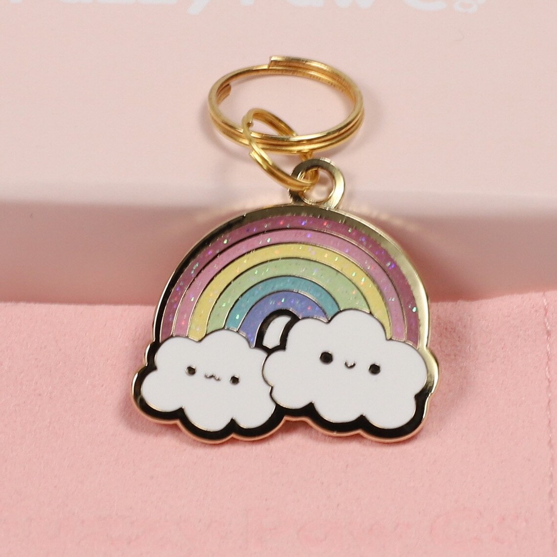 Rainbow Dog Tag - Rainbow Pet Tag - Custom Engraved Pet ID Tag - Cute ...