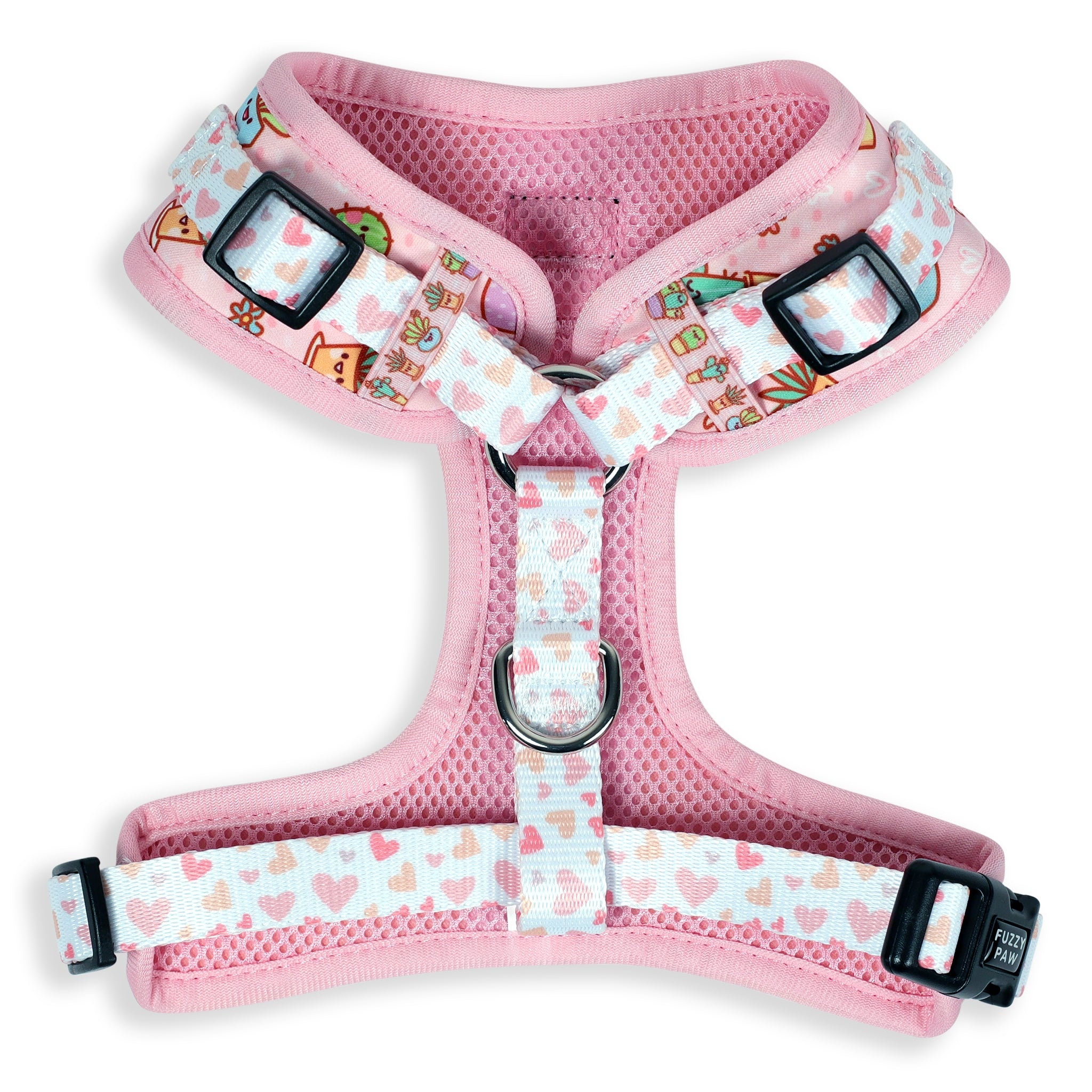 Cute Cactus Adjustable Dog Harness in Pink Kawaii Cacti & - Etsy