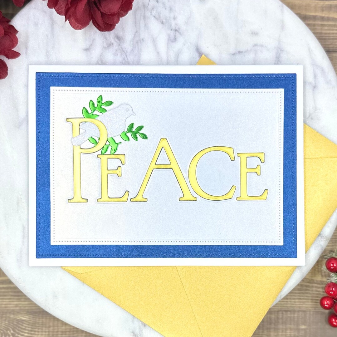 Handmade Holiday Card With Peace Dove: Spreading Joy and Peace on Earth ...