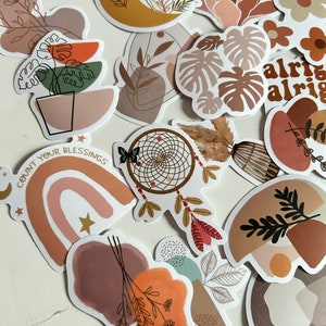 10-20 Random Beige Stickers Aesthetic Stickers Beige - Etsy UK