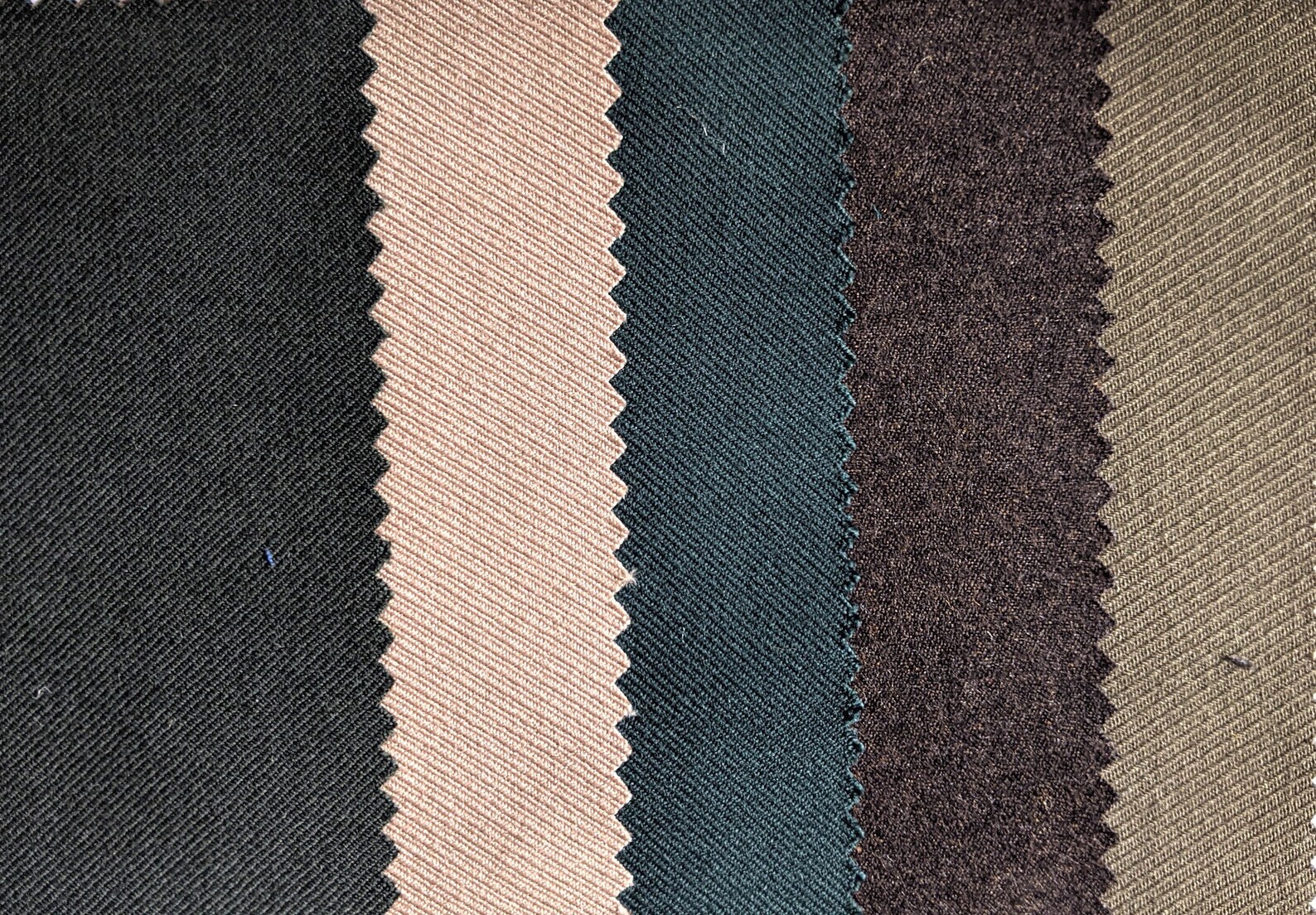 5 Pieces of Fine Wool Twill Fabric Samples for Crafting - Etsy