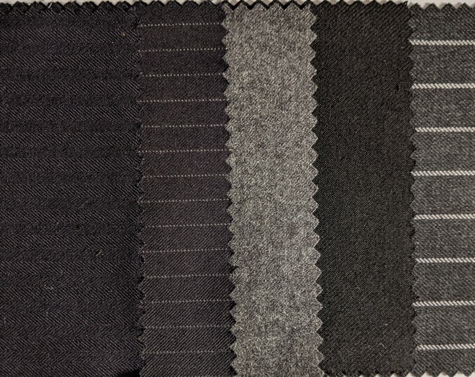 5 Pieces of Fine Wool Fabric Samples for Crafting - Etsy