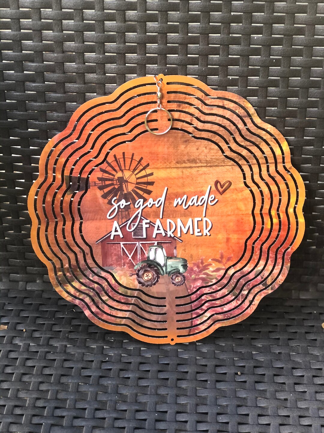 So God Made A Farmer Sign, Metal Farm Sign Outdoor, Farmer Wind Spinner ...