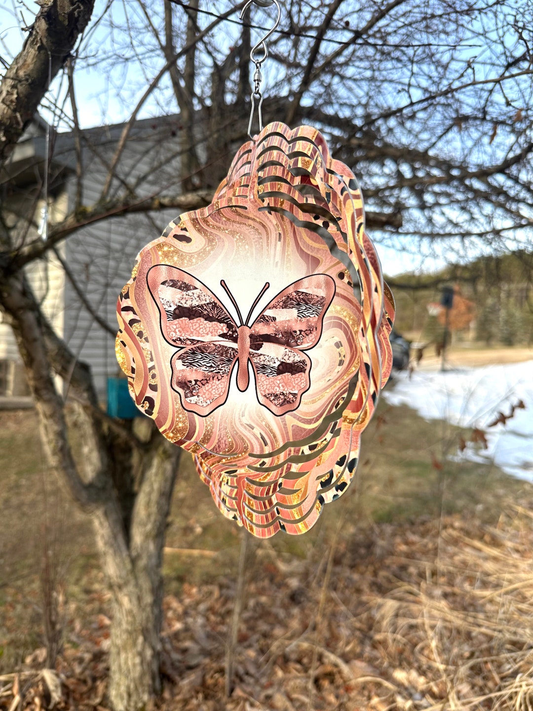 Butterfly Wind Spinner, Hanging Butterfly Wind Spinner, Butterfly Gifts ...