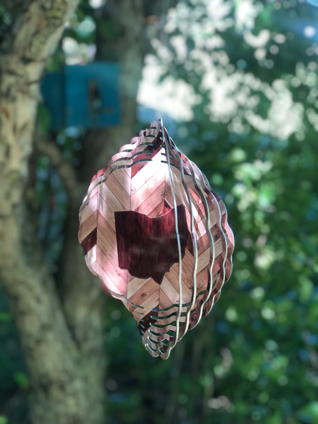 Ohio State Wind Spinner, State Yard Decor, Hanging State Wind Spinner ...