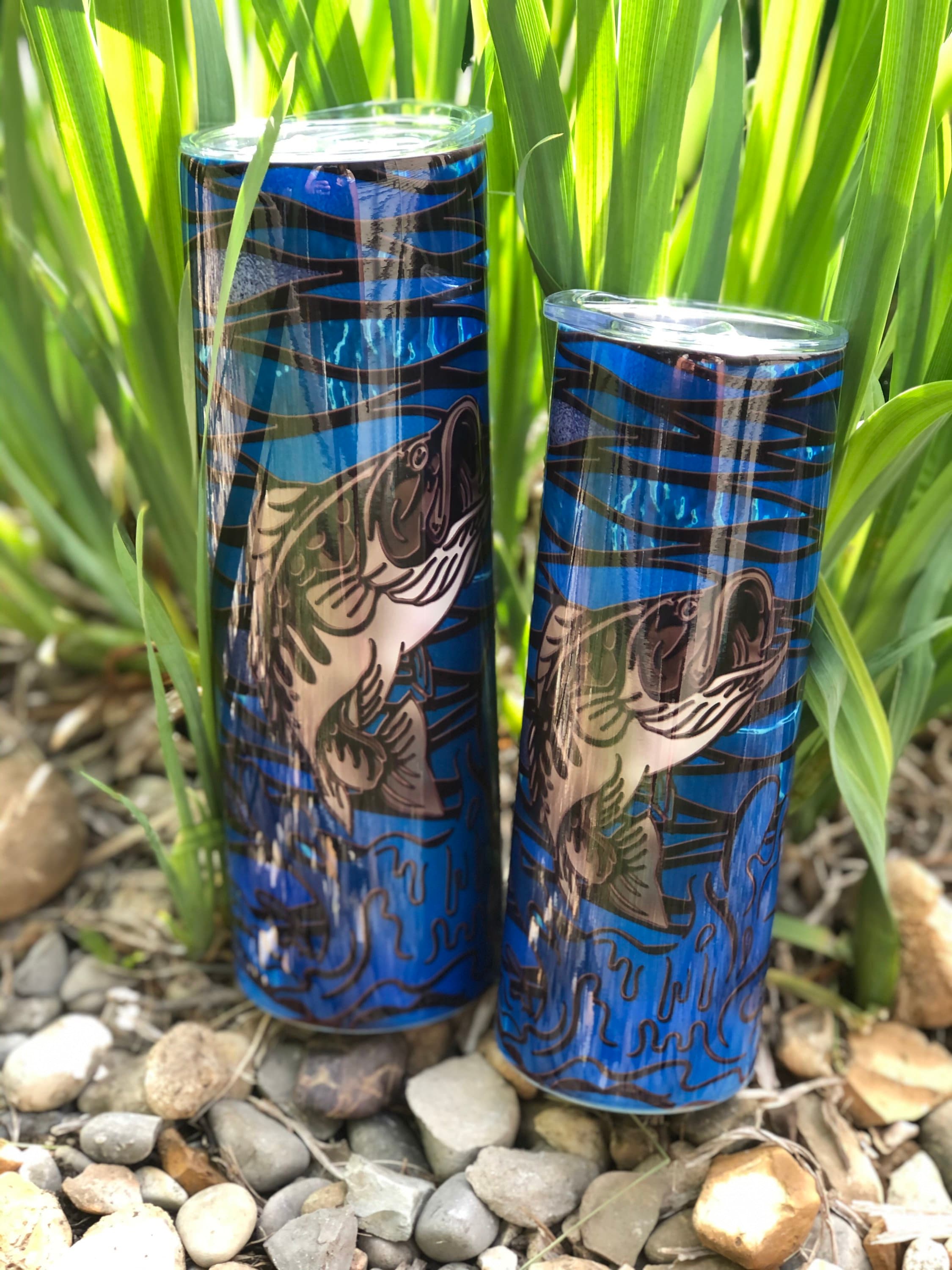 Bass Fish Tumbler Personalized Fishing Gifts Bass Fishing - Etsy