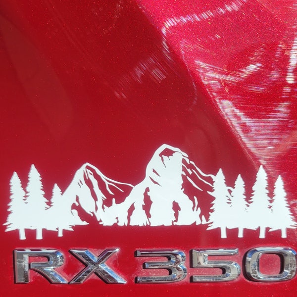 Mountain Scene Decal - Etsy