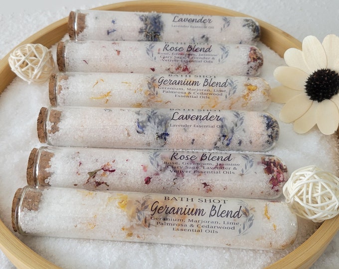 Test Tube Bath Salt Bath Salt Shot Gift Set Dead Sea Salt Aromatherapy ...