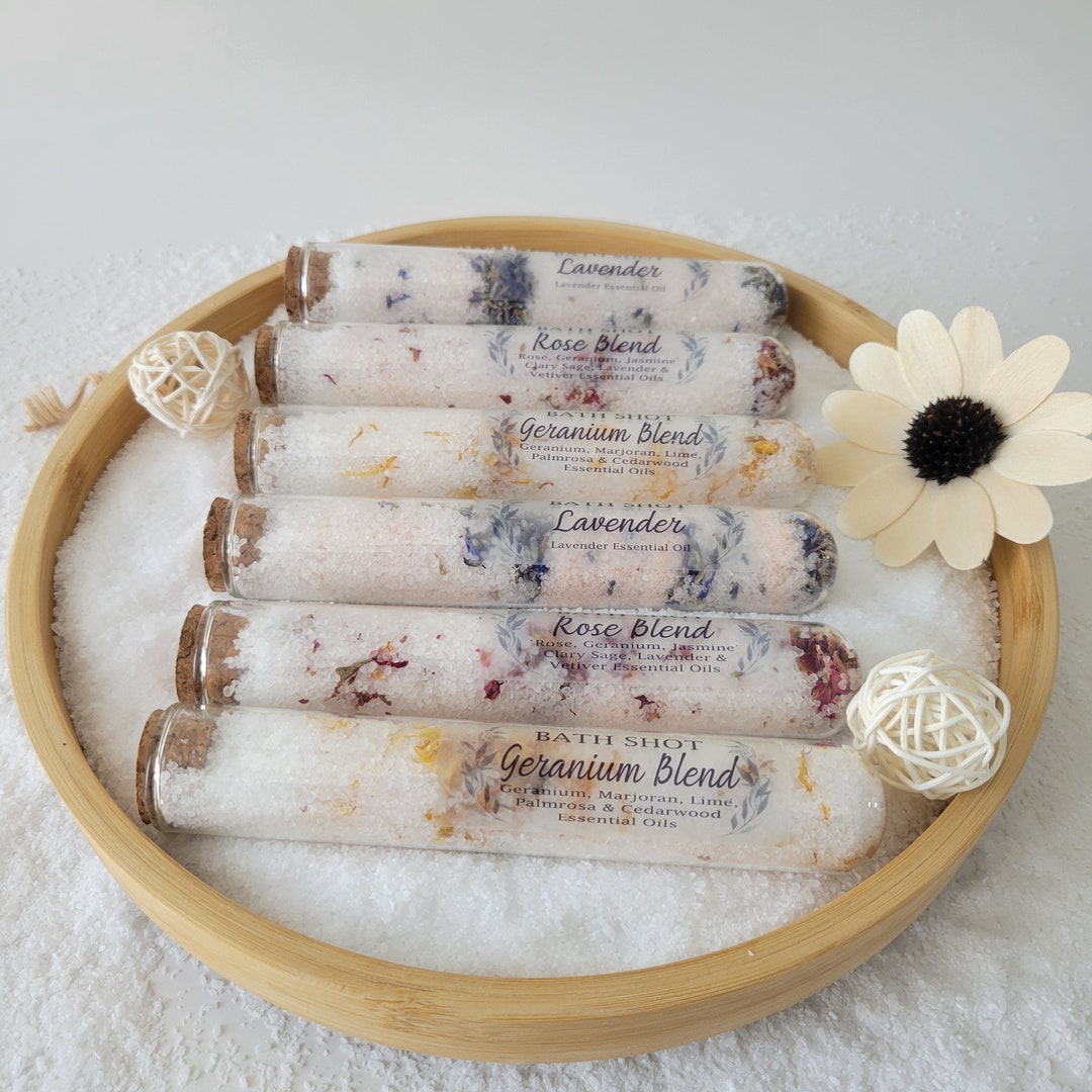 Test Tube Bath Salt Bath Salt Shot Gift Set Dead Sea Salt - Etsy