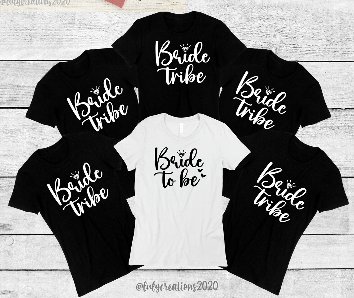 Bride Tribe Iron On Decal Bride To Be Iron On Wedding Iron On Etsy