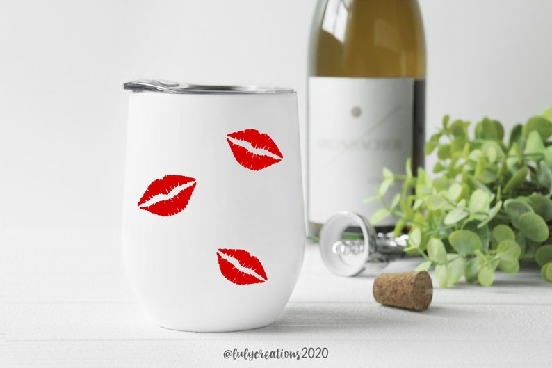 Lips Vinyl Decal Set of 10 Lips Decal Lips Stickers Mouth | Etsy