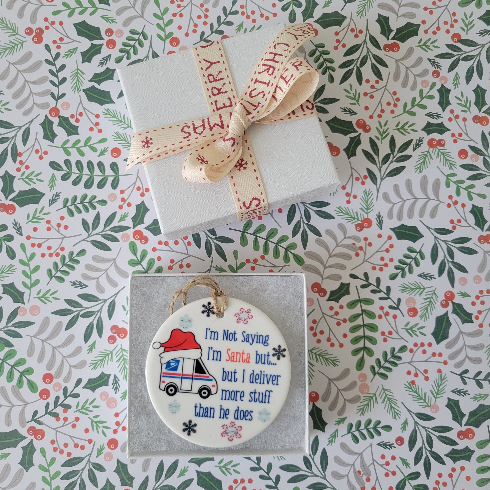 USPS Carrier Christmas Ornament USPS Carrier Thank You Gift - Etsy