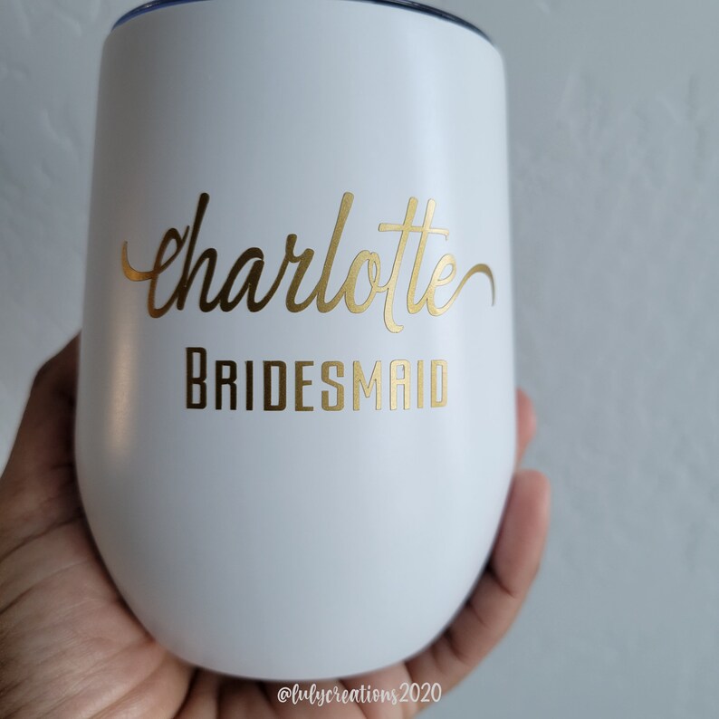 Bachelorette Party Names Vinyl Decal Bridesmaid Names | Etsy