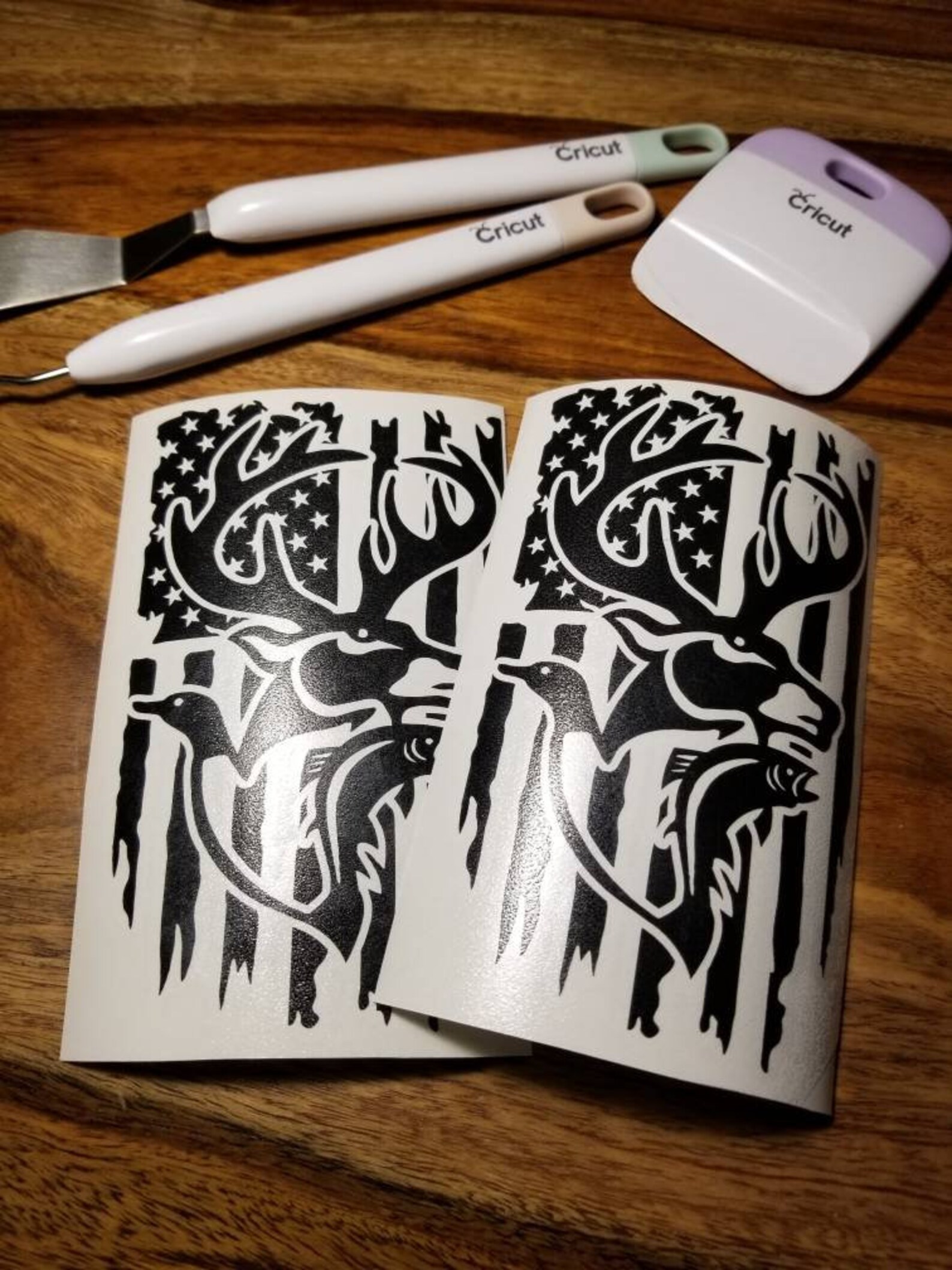 Hunting Fishing Vinyl Decal Deer Duck Fish Decal Hunting Duck - Etsy