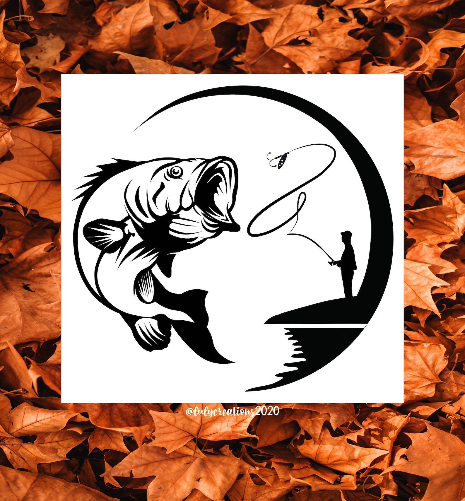 Bass Fishing Vinyl Decal Fisherman Decal Fishing Sticker - Etsy