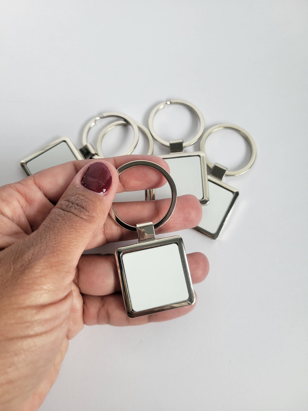 Sublimation Blank Keychain Metal Keychain Sublimation Keychain - Etsy