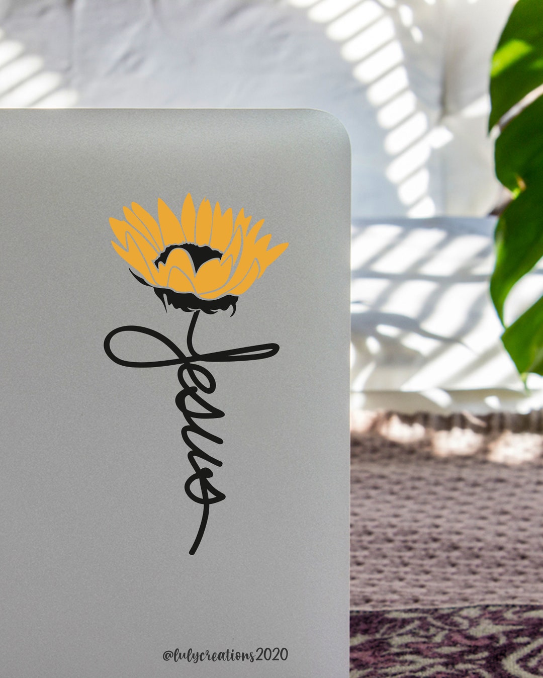 Custom Order Jesus Sunflower Vinyl Decal Christian Decal - Etsy