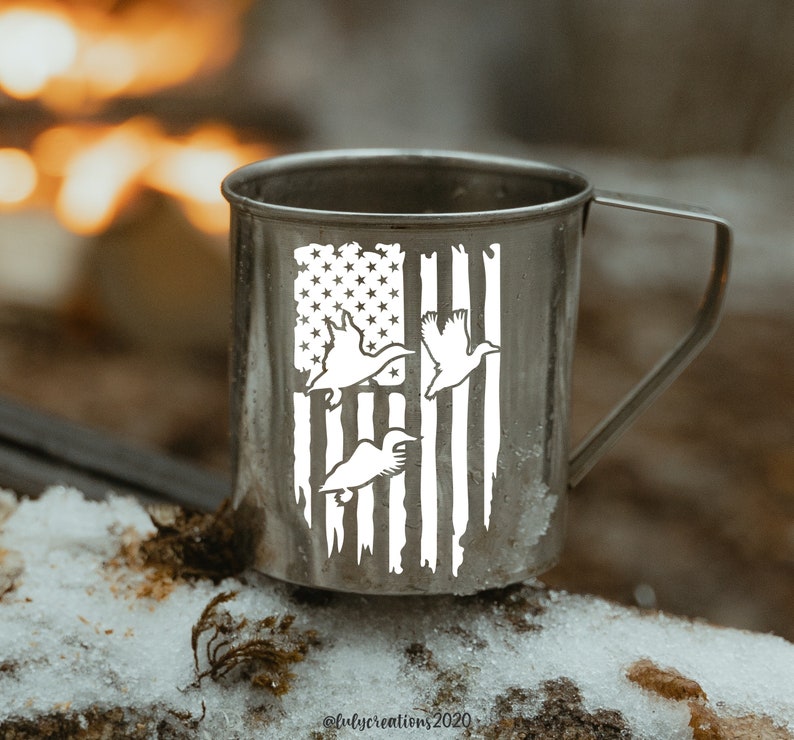 Hunting Duck Vinyl Decal Duck Hunting Duck Sticker USA - Etsy