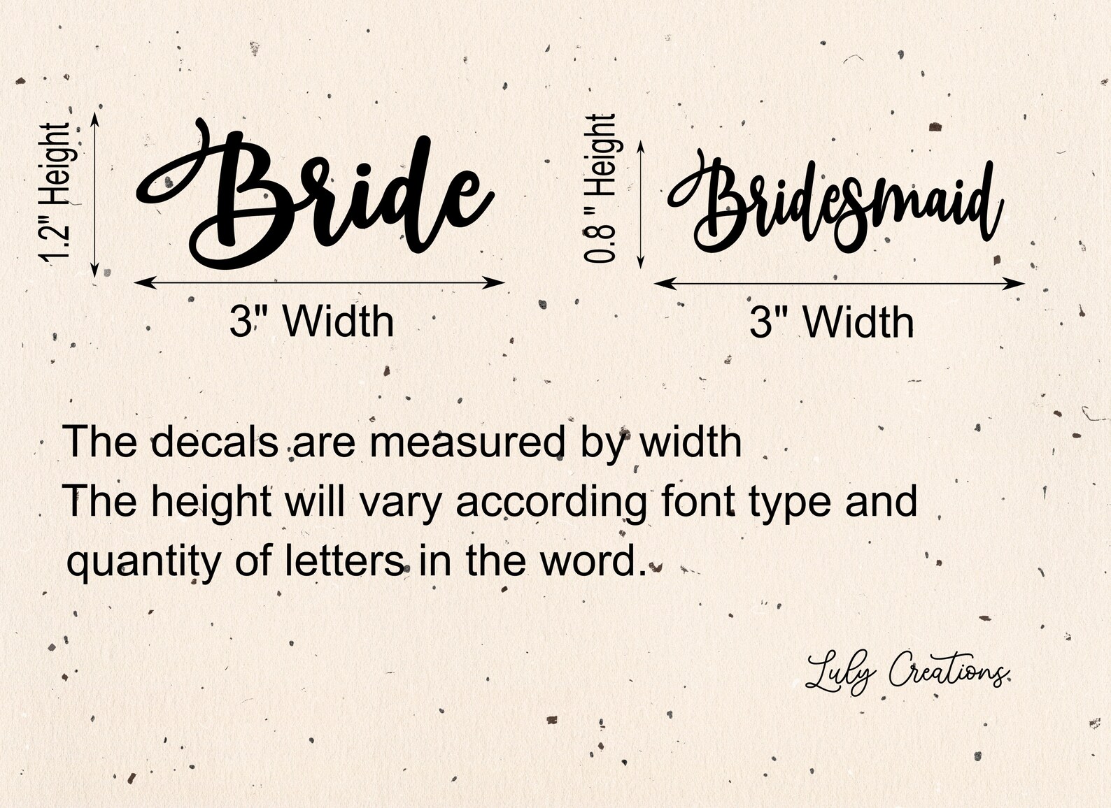 Bachelorette Party Names Vinyl Decal Bridesmaid Names - Etsy