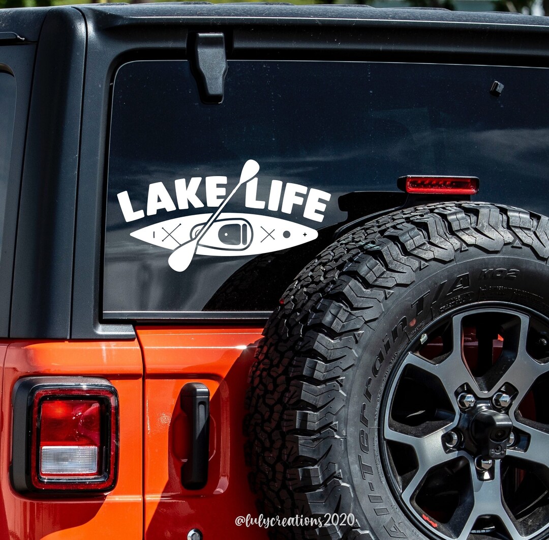 Lake Life Kayak Vinyl Decal Water Sport Decal Canoe Decal - Etsy