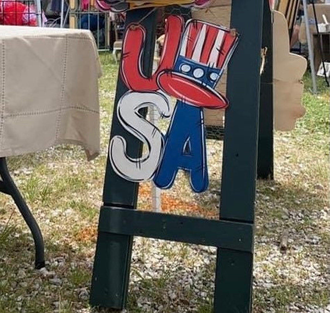 Uncle Sam USA Door Hanger - Etsy