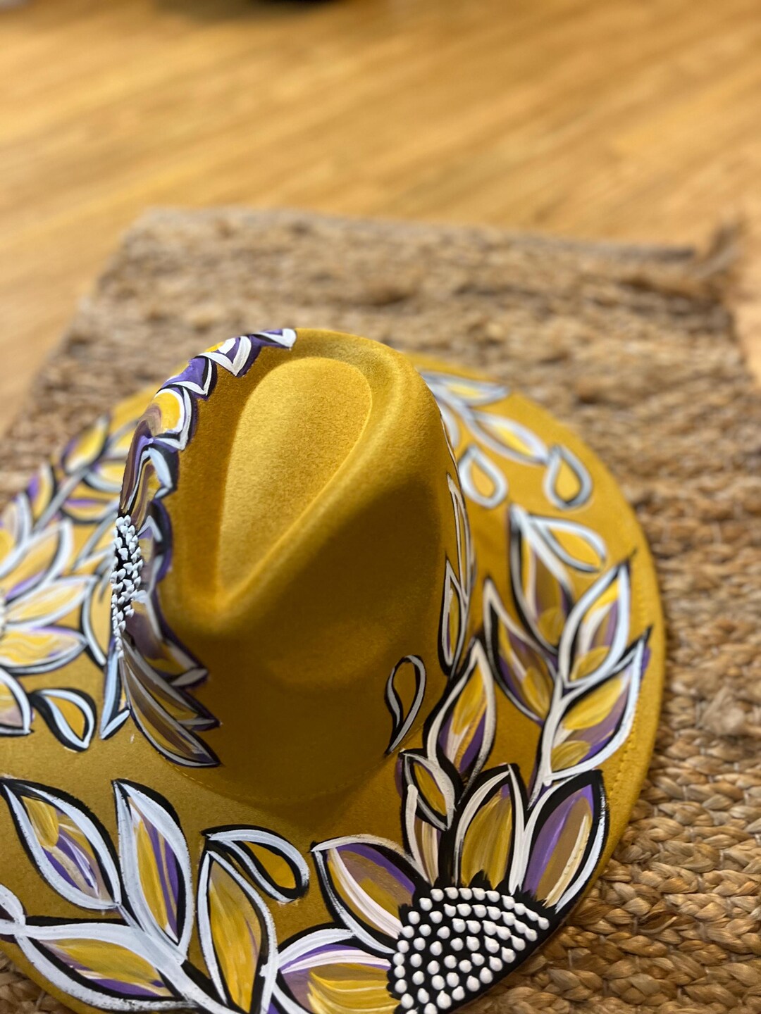 LSU Themed Floral Fedora - Etsy