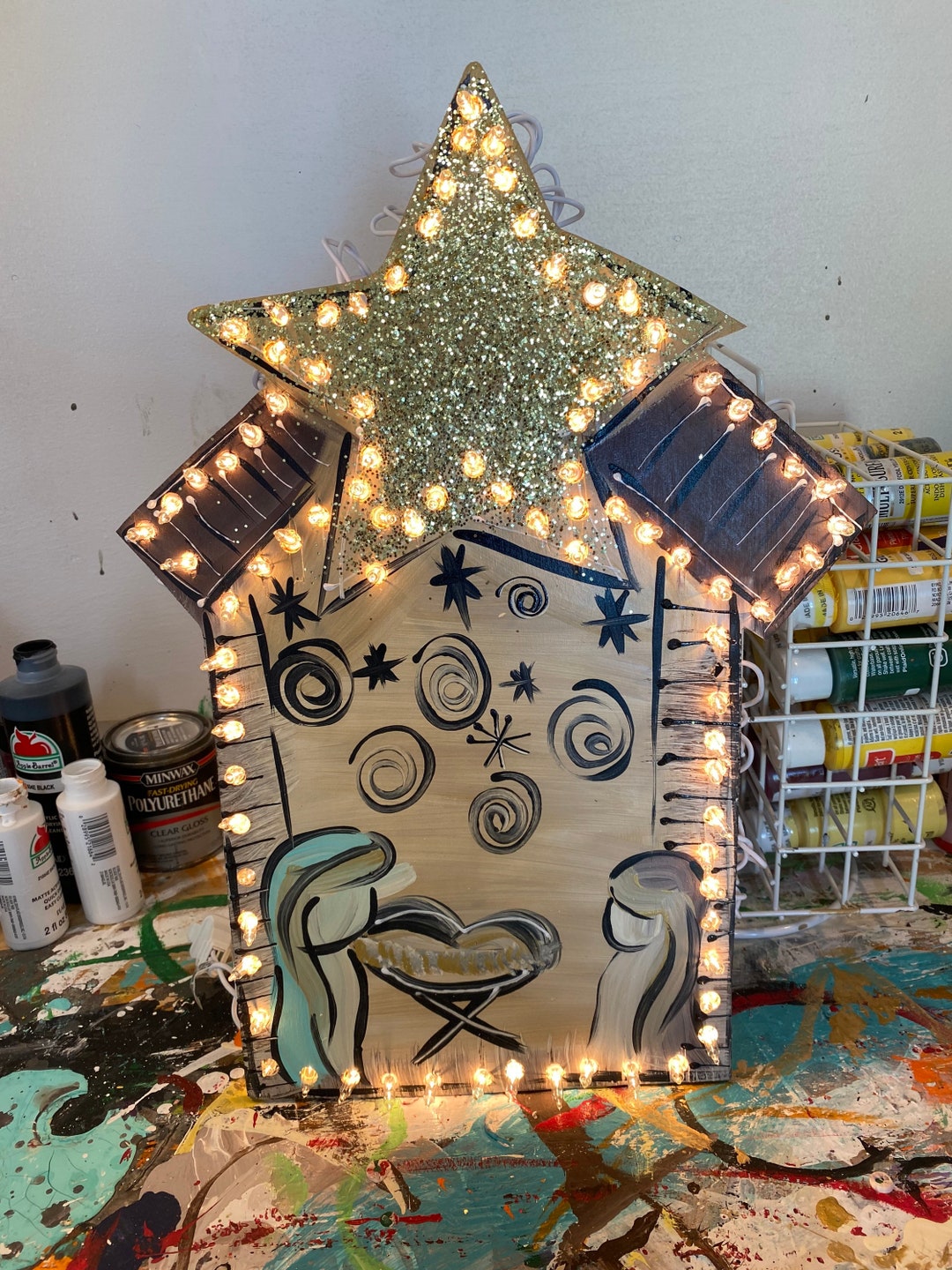 Nativity Tree Topper - Etsy