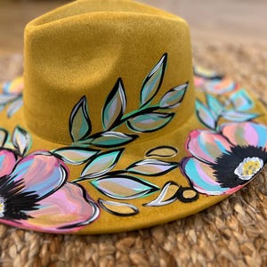 Hand Painted Fedora - Etsy
