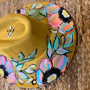 Hand Painted Fedora - Etsy