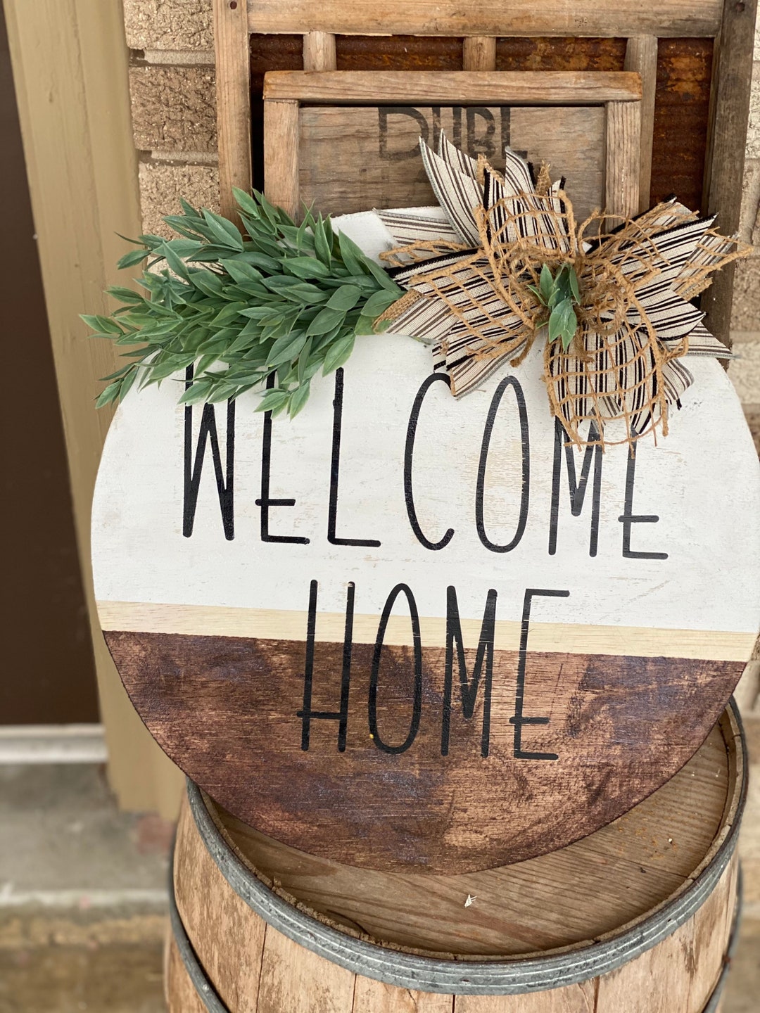 Welcome Home Door Hanger - Etsy