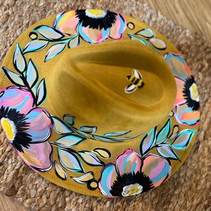 Hand Painted Fedora - Etsy