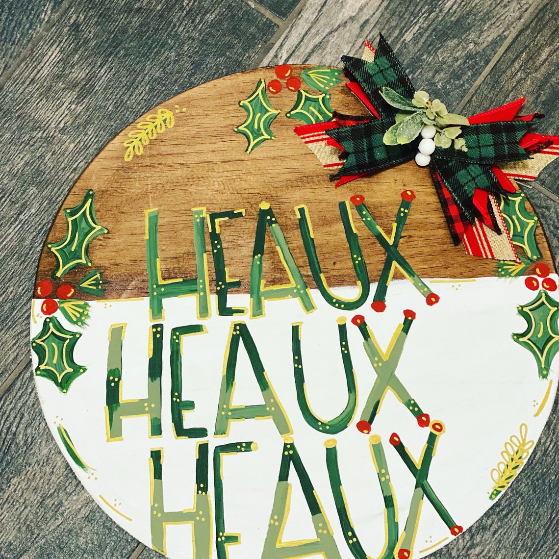 Heaux Heaux Heaux Christmas Door Hanger - Etsy