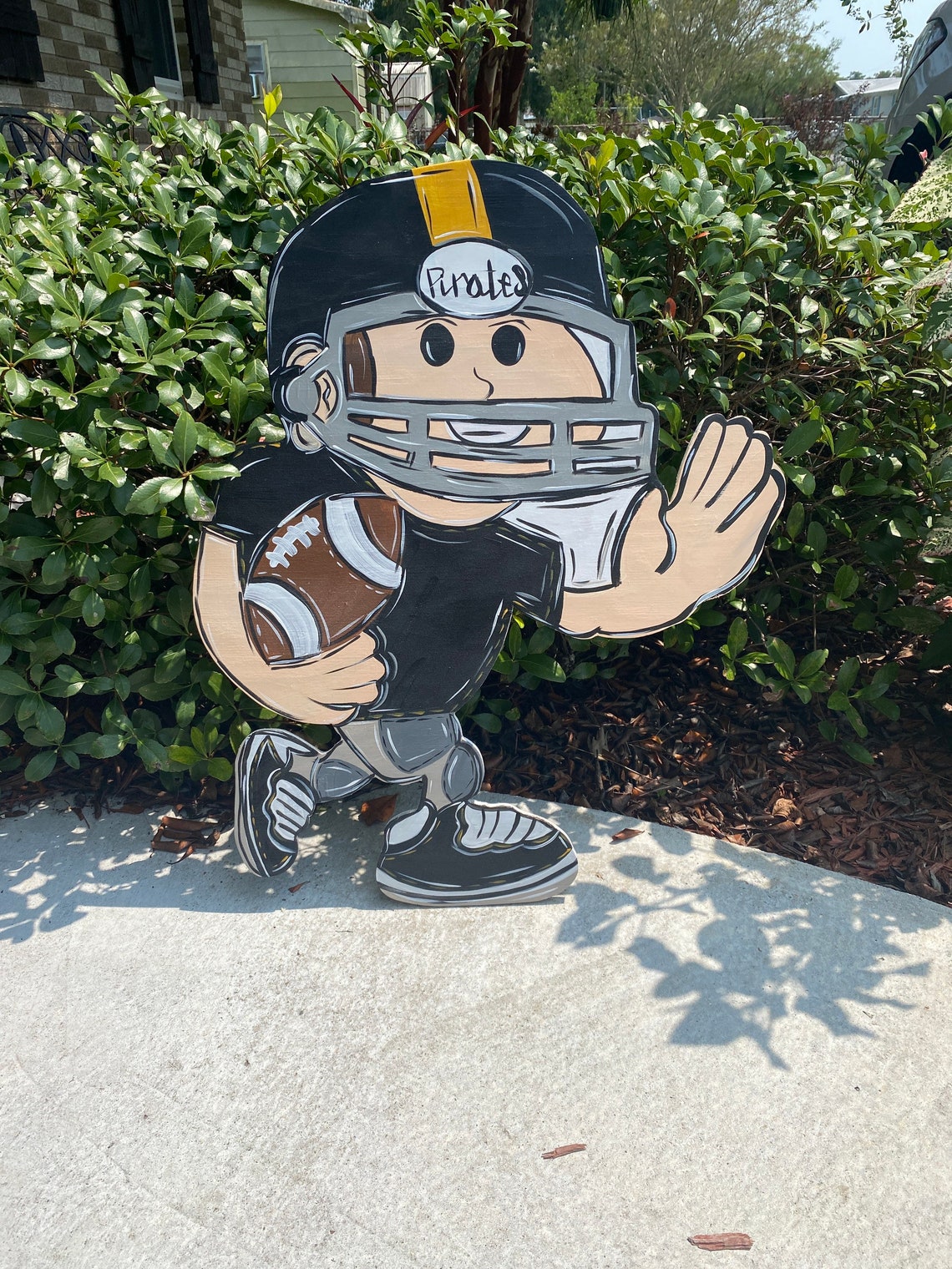 Lkms Football Player Yard Stake - Etsy